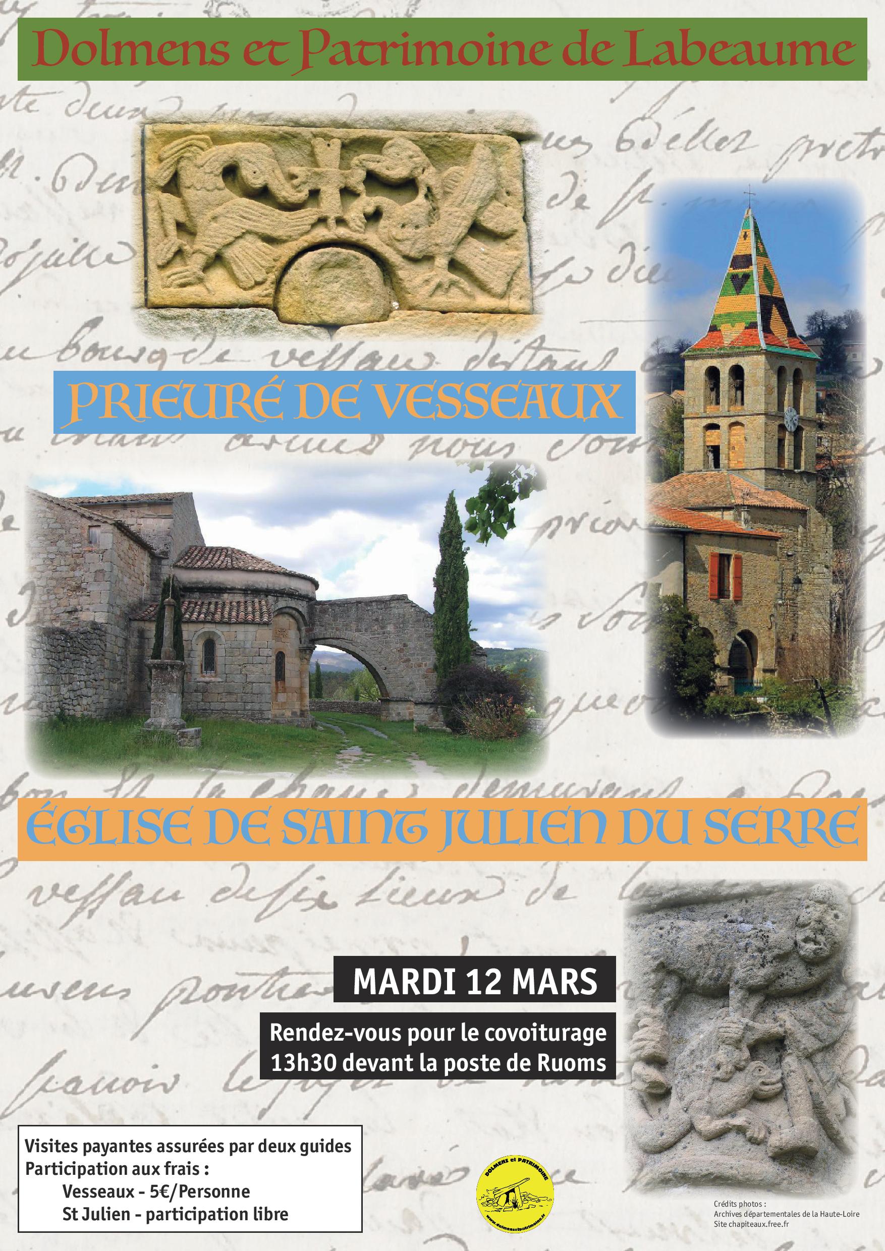 Découverte: Vesseaux, St Julien du Serre (D-P). - Mairie de Labeaume
